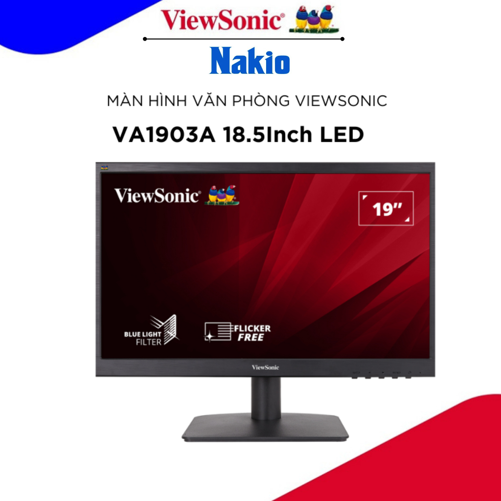 Màn hình LCD VIEWSONIC 18.5 VA1903A (1366 x 768TN60Hz5 ms) - Bảo hành ...