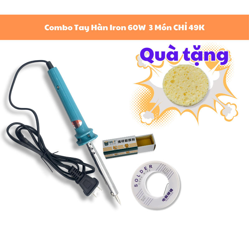 Mỏ hàn thiếc, Tay Hàn Nhiệt Soldering Iron Công Suất 220v 60w, Máy Hàn ...