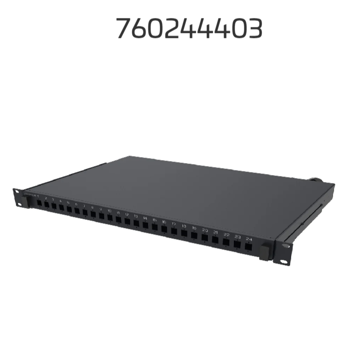 Hộp phối quang ODF 24FO 1U, 19 in, black, AMP/COMMSCOPE (760244403 ...