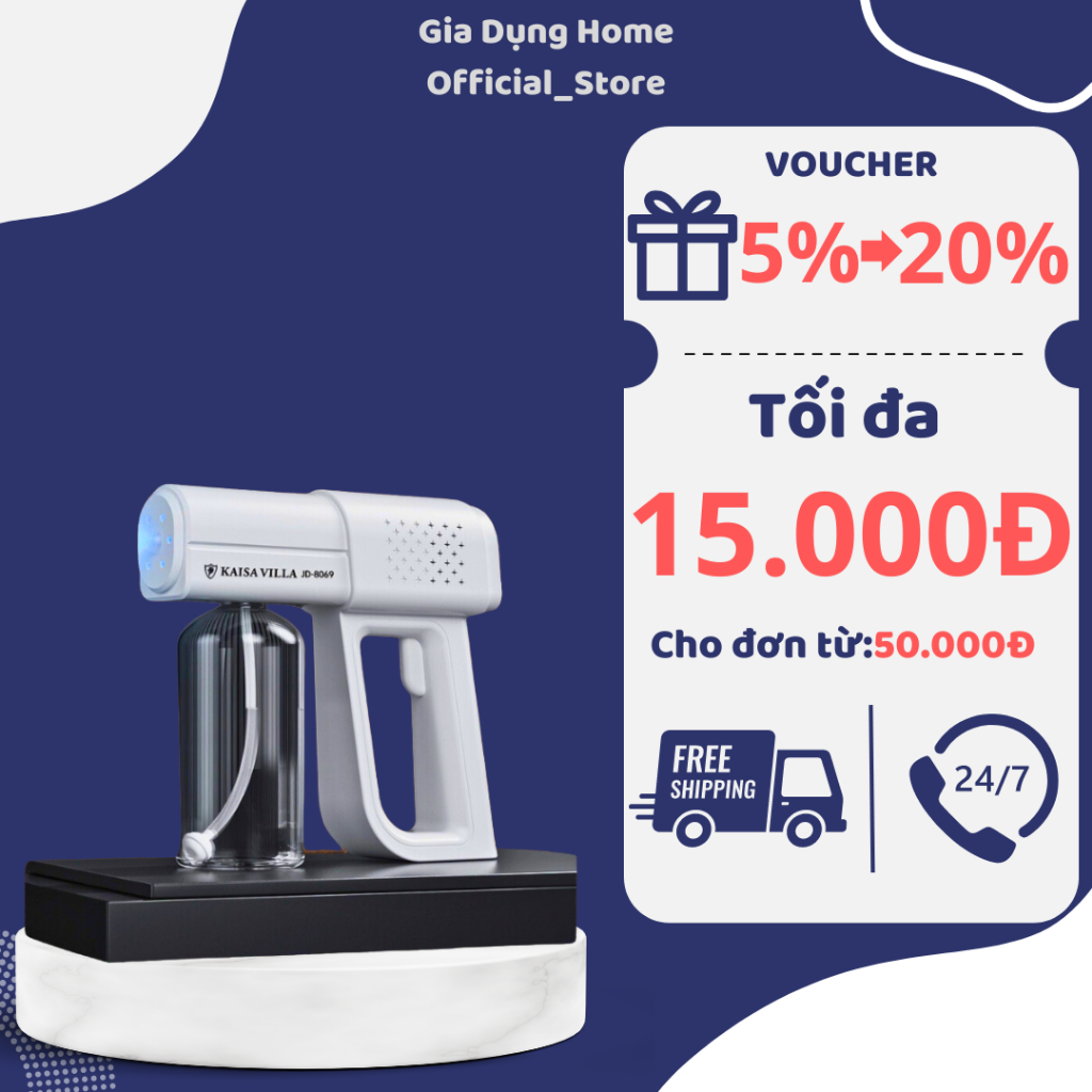 Máy Xịt Khử Khuẩn Cầm Tay Kaisa Villa, Súng Phun Khử Khuẩn JD-8069 Cao Cấp | Shopee Việt Nam