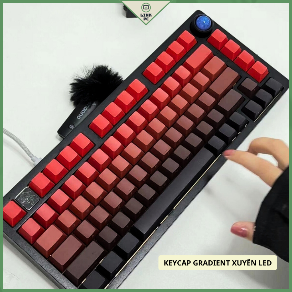 Keycap Gradient Cherry Profile Xuyên Led Cho Phím Cơ New - PBT - Keycap ...
