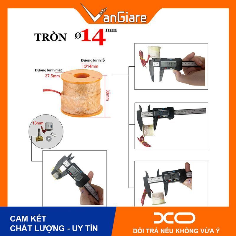 Coil van điện từ đồng lõi đồng 100% (dành cho van Unid, van STNC ...