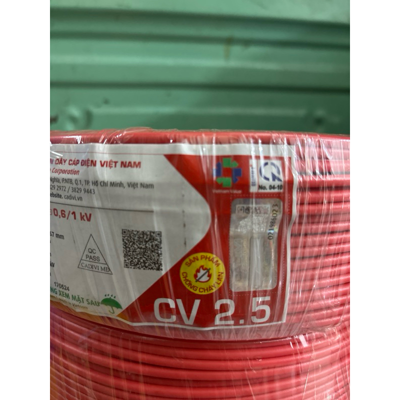 (giá 50 mét) Dây điện Cadivi 2.5 đơn 7 sợi đồng bên trong CV2.5 | Shopee Việt Nam
