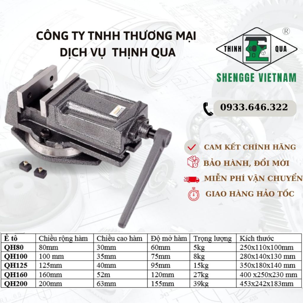 Ê TÔ BÀN PHAY MÂM XOAY QH80 | Shopee Việt Nam