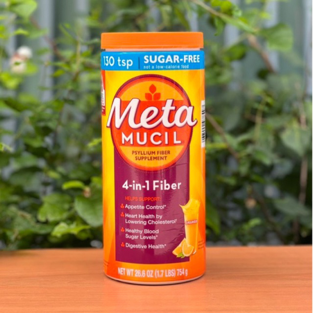Bột chất xơ vị cam metamucil psyllium fiber supplement 4 in 1 sugar ...