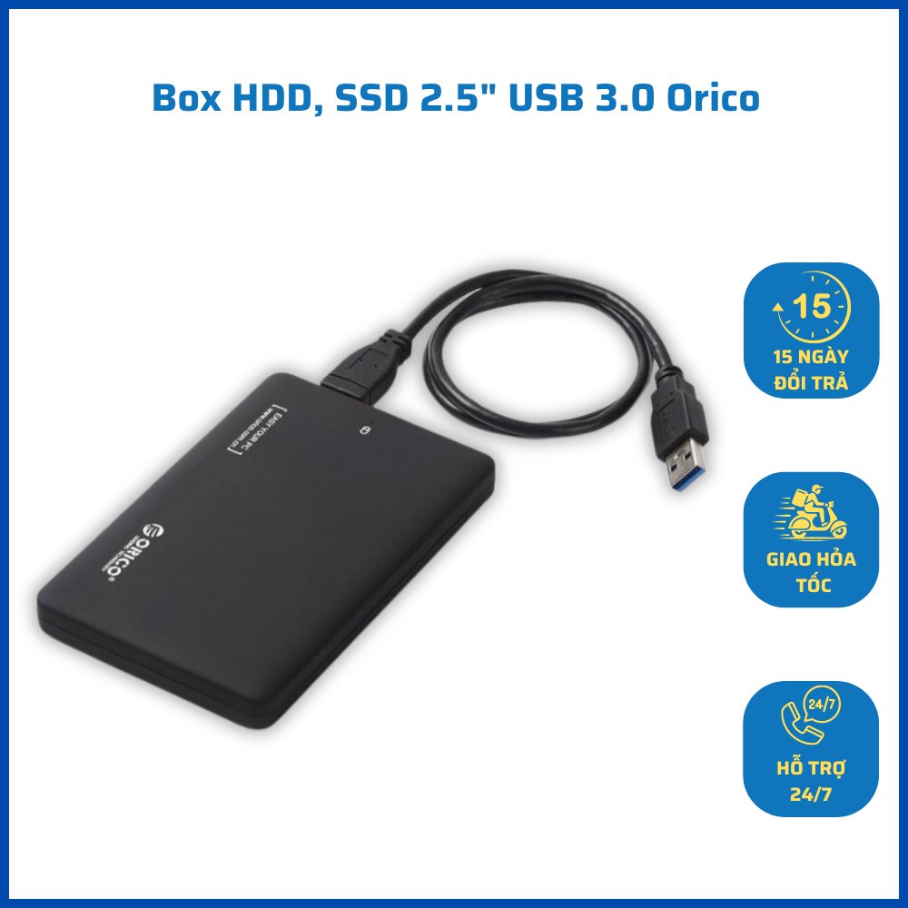Box HDD, SSD 2.5" USB 3.0 Orico Chính Hãng Giao Màu Ngẫu Nhiên | Shopee ...