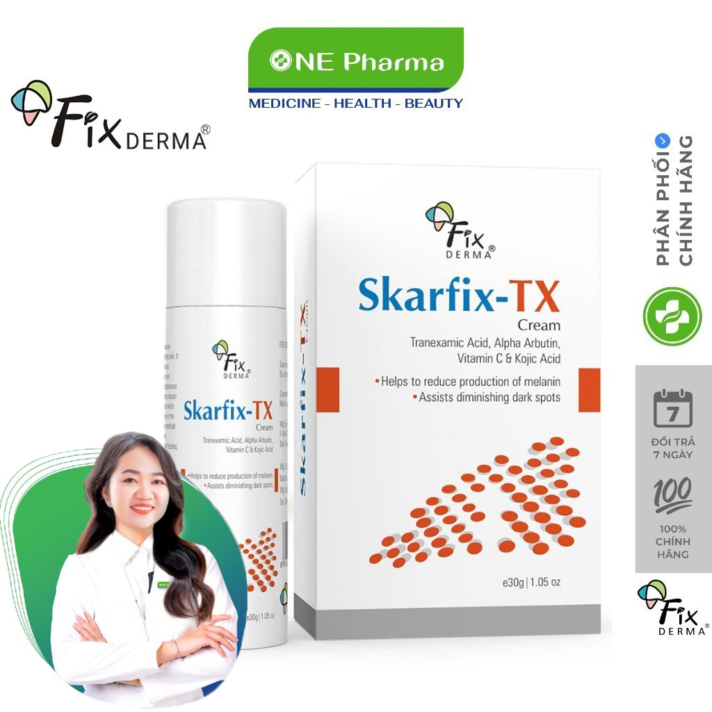 Kem Dưỡng Da Mờ Thâm Nám, Tàn Nhang Fixderma Skarfix-TX Cream 30g ...
