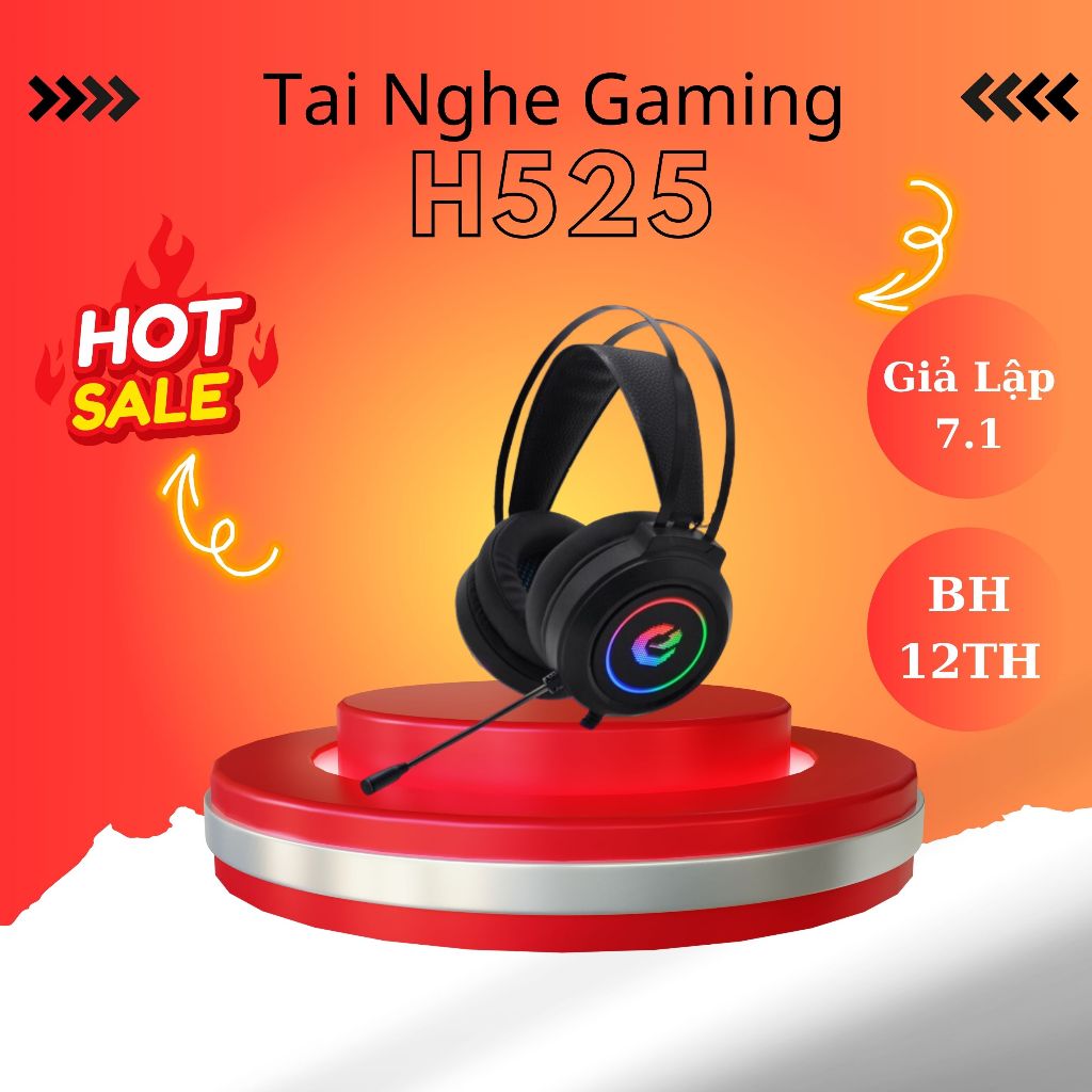 Tai nghe gaming tai nghe chụp RGB giả lập 7.1 cắm cổng USB | Shopee ...