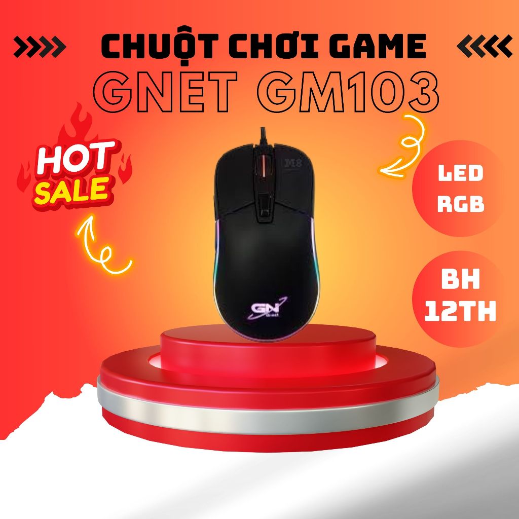 Chuột máy tính Gaming Gnet GM103 Chính Hãng RGB có led Chuyên Game ...