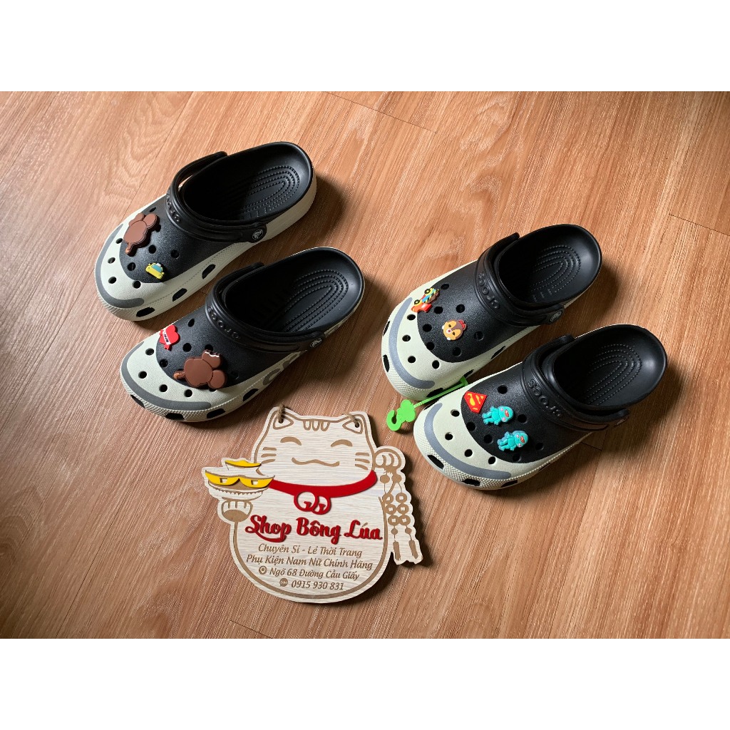 Crocs Clog Venture đen trắng mẫu 2024! | Shopee Việt Nam