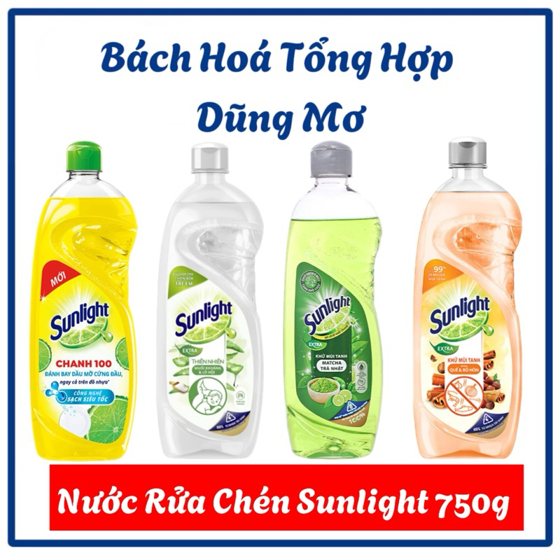 Nước Rửa Chén Sunlight 700g 400g nhiều mùi hương | Bách Hoá Tổng Hợp Dũng Mơ | Shopee Việt Nam