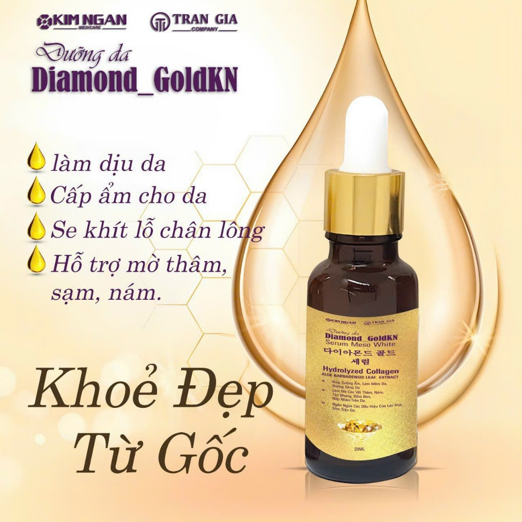 Serum dưỡng da serum MESO WHITE DIAMOND GOLDKN Trần gia giúp tái tạo da ...