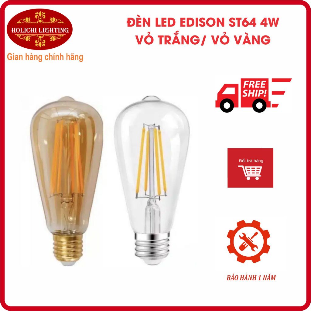 Đèn Led Edison ST64 4W – EDST64 | Shopee Việt Nam