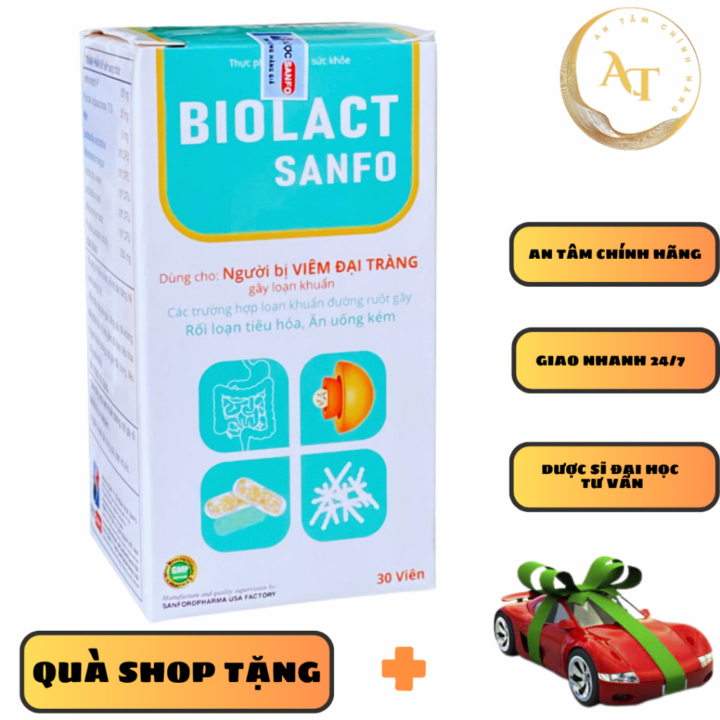 [CHÍNH HÃNG] Biolact Sanfo, Hỗ trợ giảm rối loạn tiêu hóa do loạn khuẩn ...