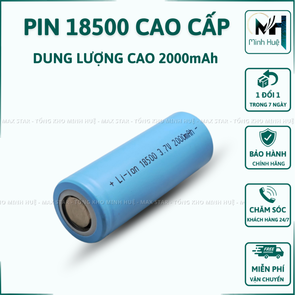 Pin 18500 sử dụng cho đèn mini | Shopee Việt Nam