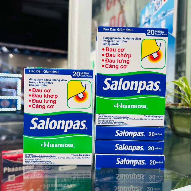 Salonpas Dán hộp 20 miếng | Shopee Việt Nam