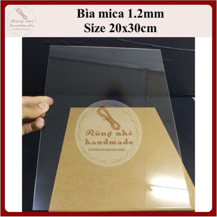 Bìa mica kiếng 1.2mm, bìa mica trong suốt 20x30cm, loại cao cấp, bìa làm mô hình | Shopee Việt Nam