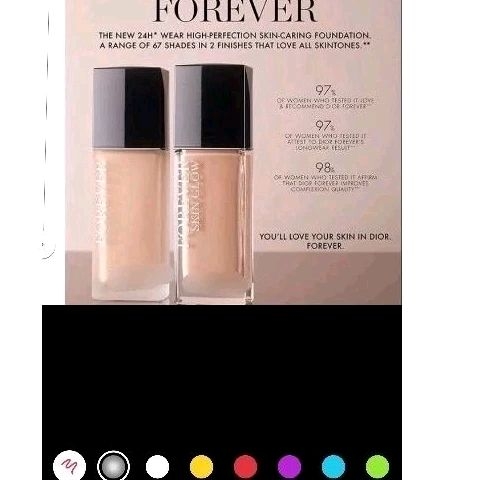 [D.ior]Tuýp mẫu thử Nền Sang Trọng Đắt Đỏ Foreve Skin Foundation Sample ...