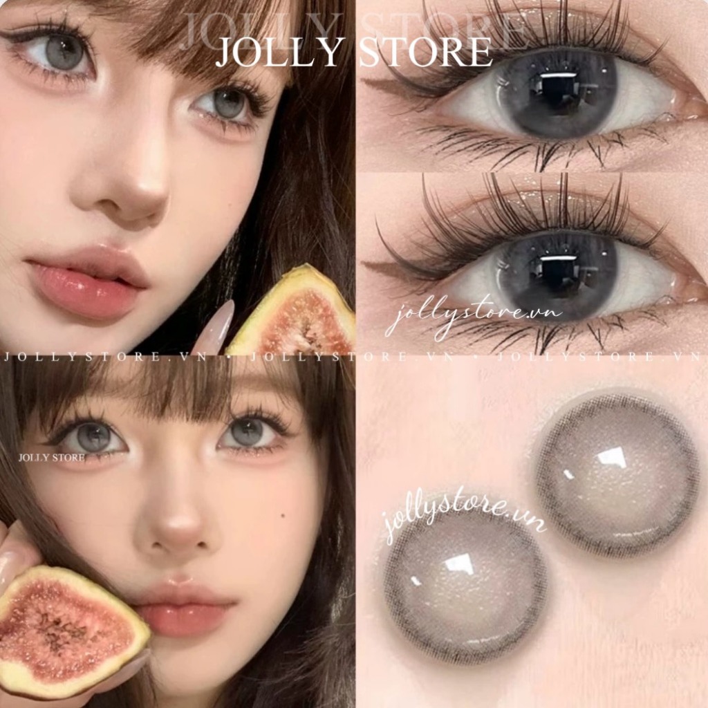 Lens cận 616 (204) GRAY 14.0mm Kính áp tròng JOLLY EYES | Shopee Việt Nam