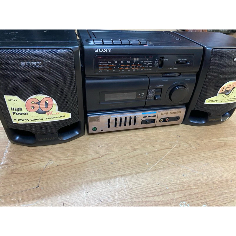 radio cassette Sony CFS-1055S, radio cassette Sony 710, mạch hiển thị micro không dây , bộ cơ ...