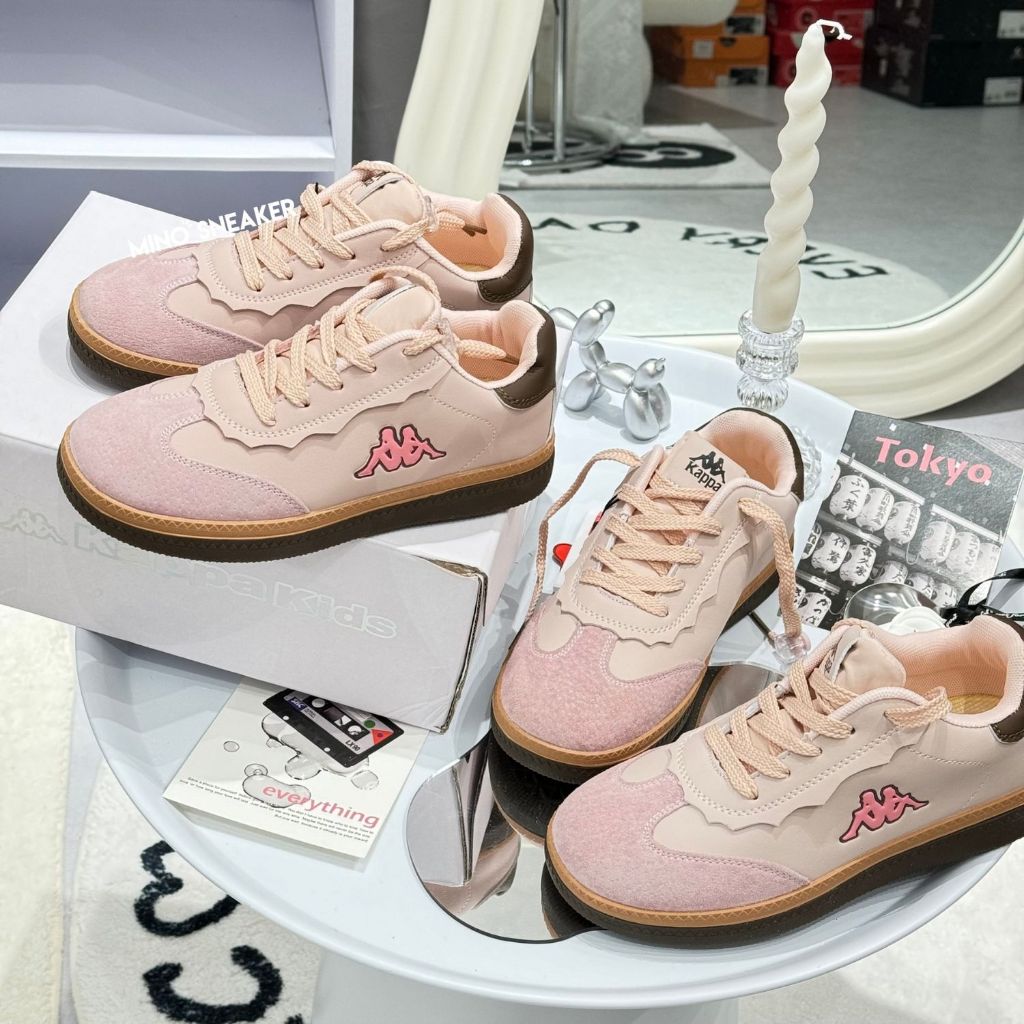 [SẴN AUTH 100%] Giày Kappa Sneaker Pink Brown (KAXNR233062) | Shopee ...
