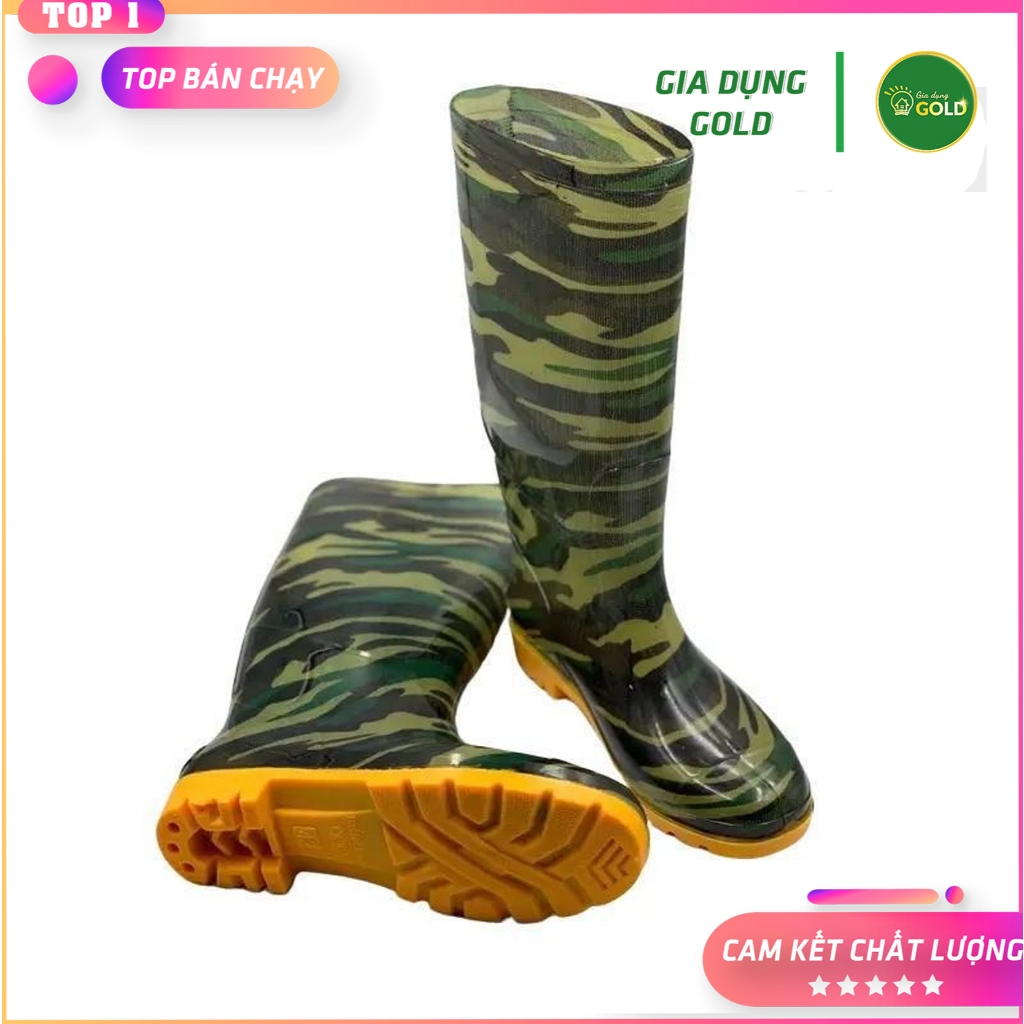 Ủng Cao Su Rằn Ri Nam đế cứng - Ủng Rằn Ri BẢO HỘ LAO ĐỘNG ( Ảnh Tự ...