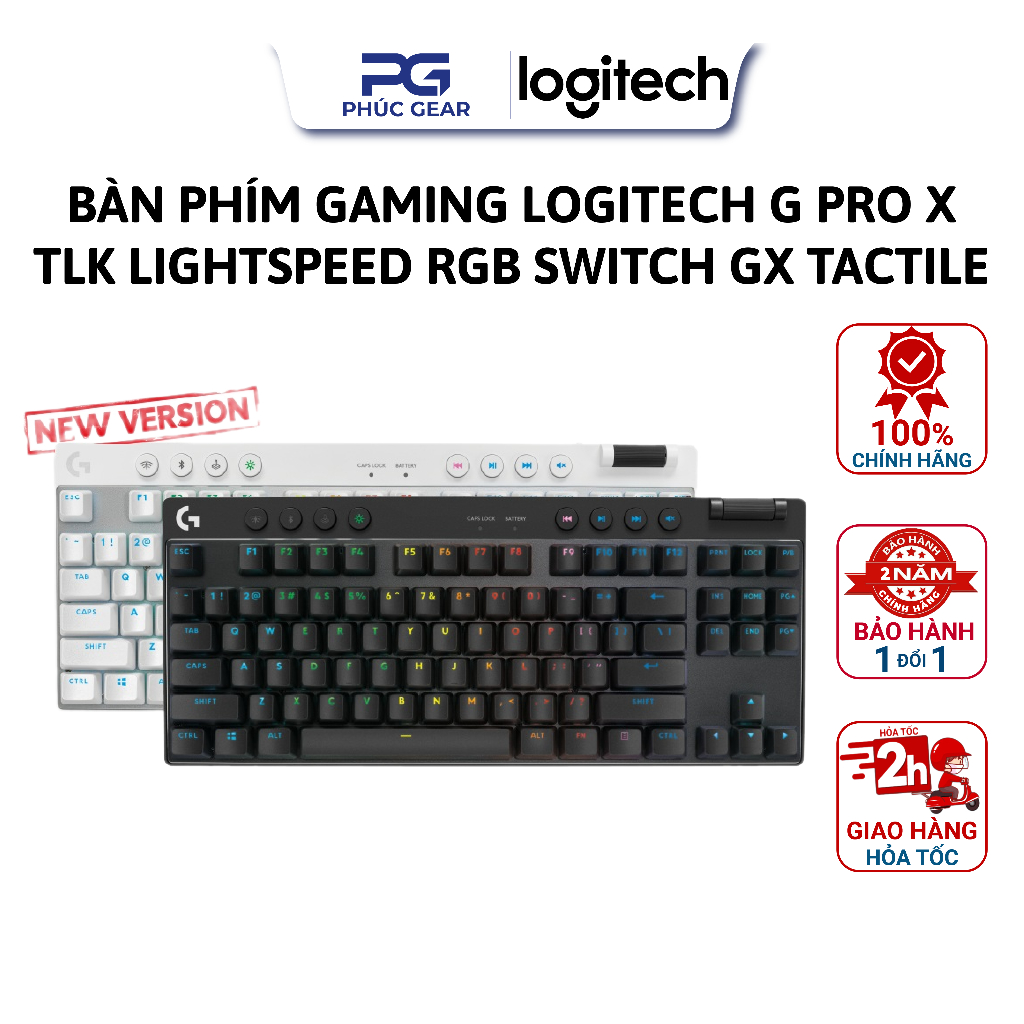 Bàn phím gaming Logitech G PRO X TLK Lightspeed RGB Switch GX Tactile ...