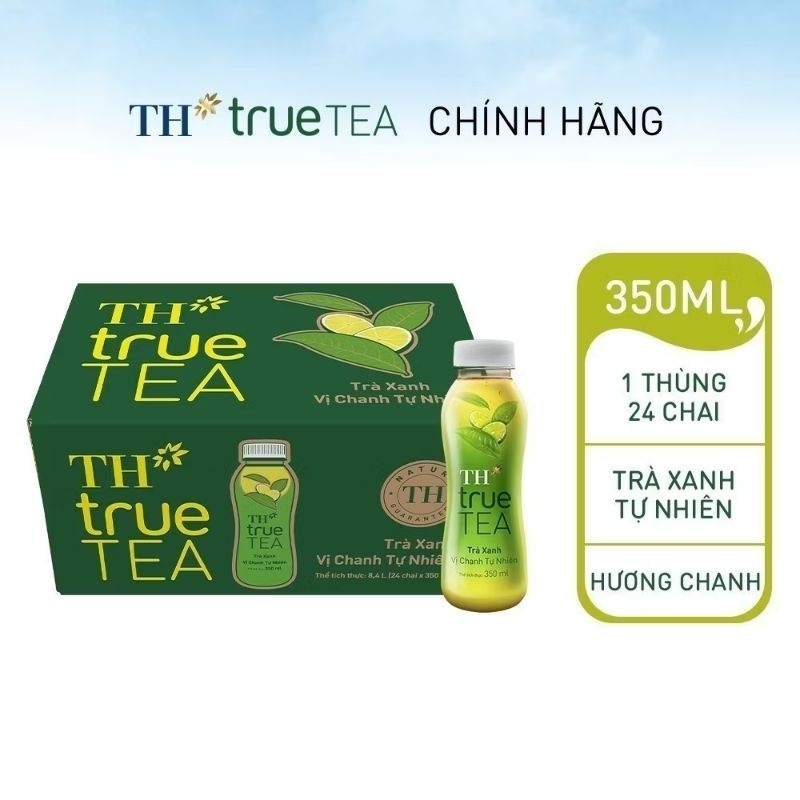 TRÀ XANH VỊ CHANH TỰ NHIÊN TH TRUE TEA 350ML | Shopee Việt Nam
