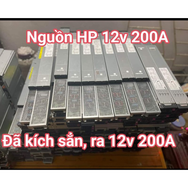 nguồn 12v 200A, nguồn sever HP 12v 187A HP 2250 và 200A HP 2450 đã kích ...