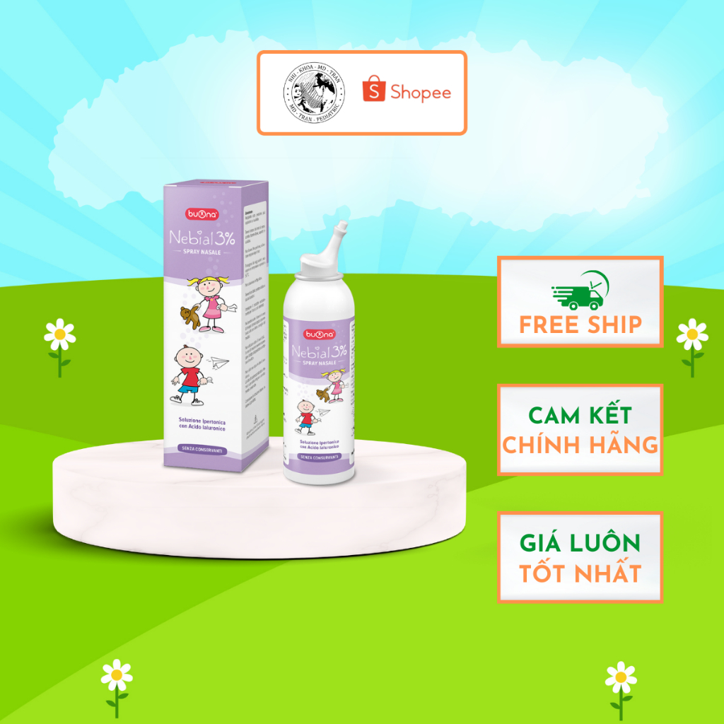 Buona Nebial/Nebianax 3% Spray Nasale - Xịt Mũi Hiệu Quả Nhanh Cho Sổ ...