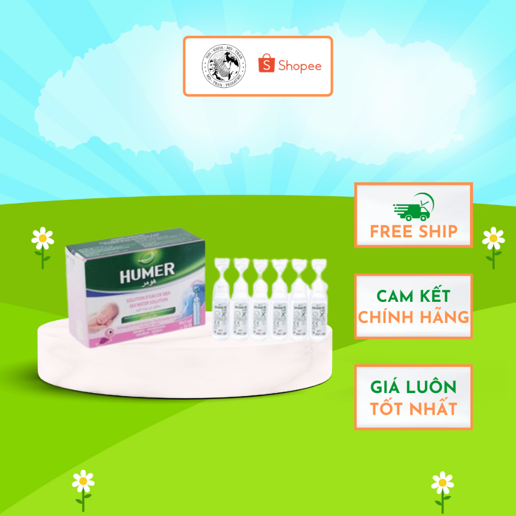 ỐNG NHỎ VỆ SINH MŨI HUMER UNIDOSE (HỘP 18 ỐNG) | Shopee Việt Nam