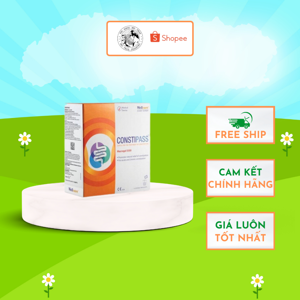 BỘT CONSTIPASS MACROGOL 3350 GIẢM TÁO BÓN NHUẬN TRÀNG MỀM PHÂN Ở TRẺ ...
