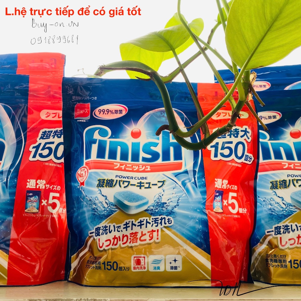 viên rửa chén Finish 150 viên, nhập khẩu chính hãng, 900g, 150 viên ...