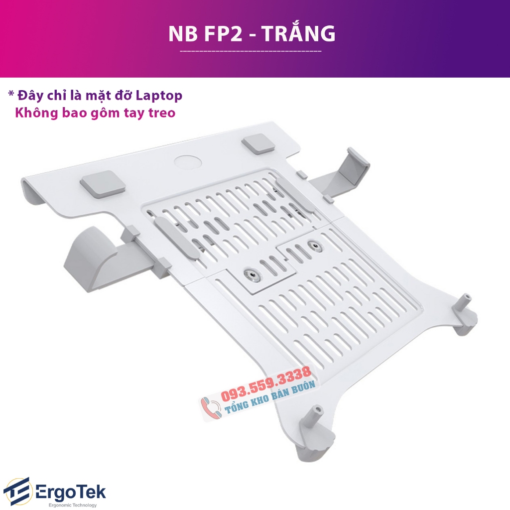Combo #F160 + FP2 / #F80 + FP2 - Giá Treo Màn Hình NB F80 / NB F160 và Giá Đỡ Laptop NB FP2 10 ...