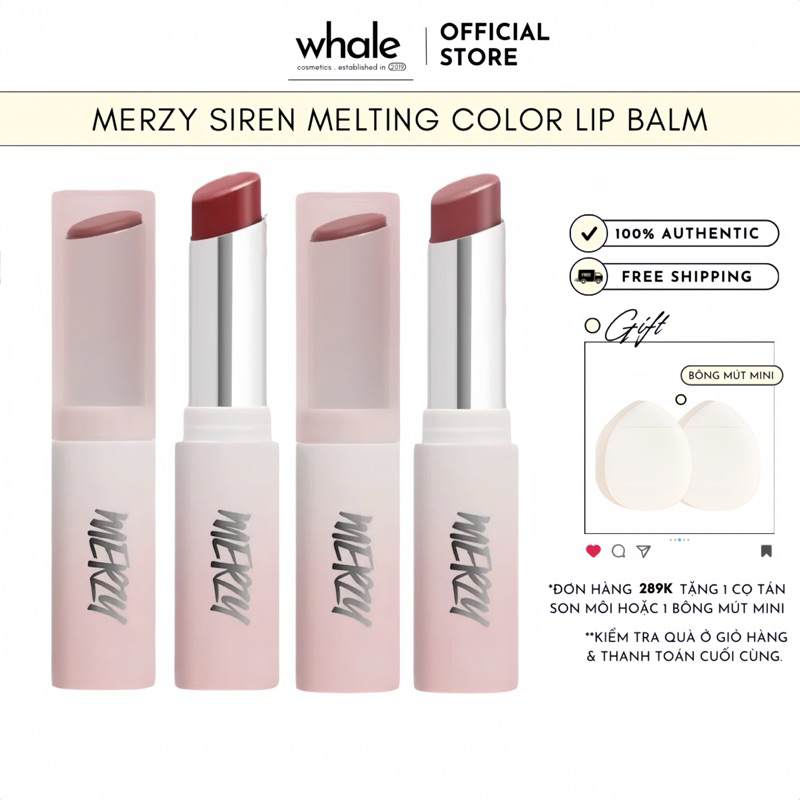 Son Dưỡng Ẩm Có Màu Merzy Siren Melting Color Lip Balm (3g) | Shopee ...