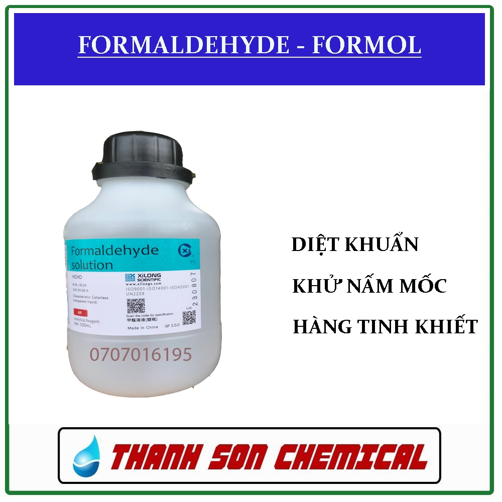 Formol - Formaldehyde tinh khiết 37% - Diệt khuẩn - Khử nấm mốc (chai 500 ml) | Shopee Việt Nam