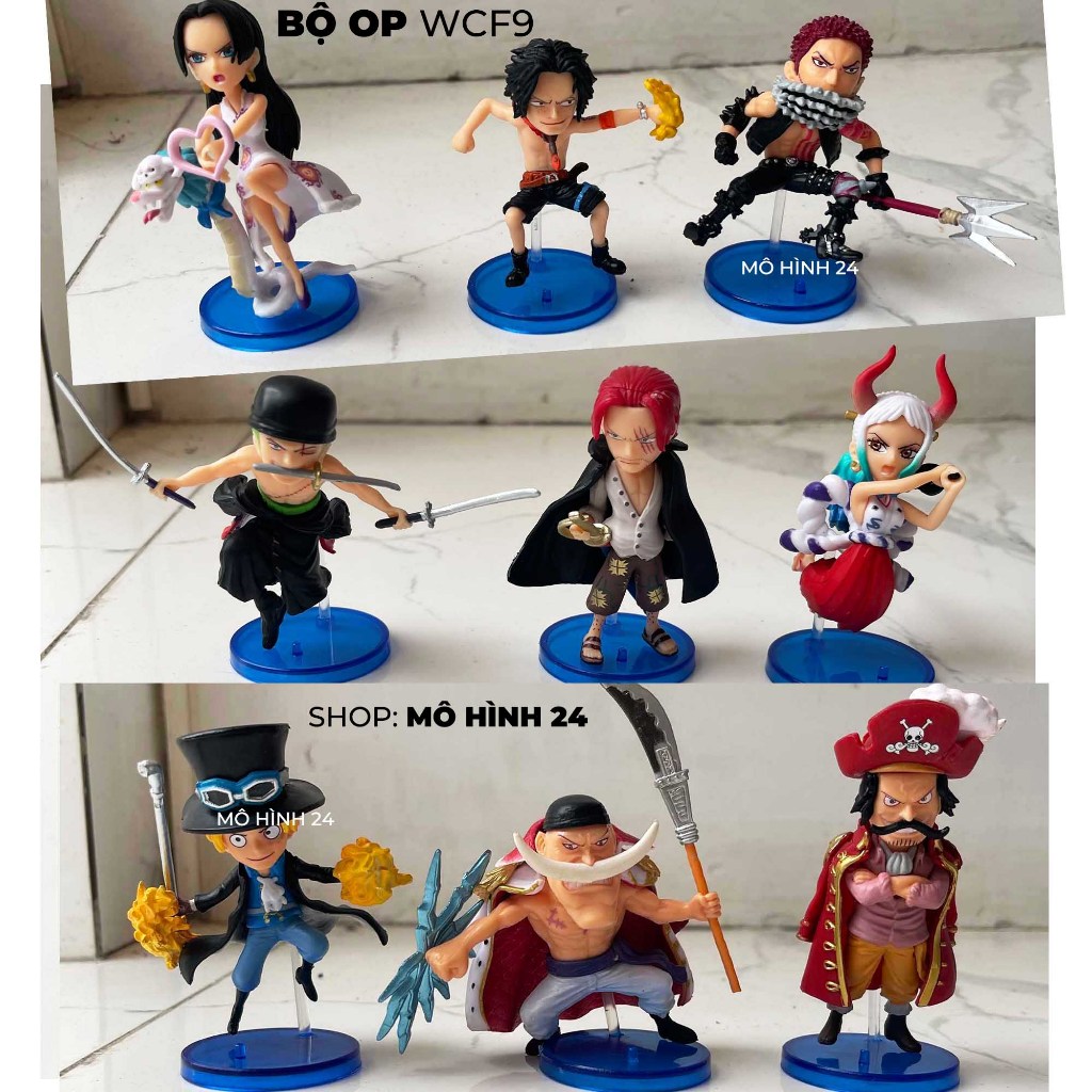 [KHÔNG BÁN LẺ] Bộ OP WCF9 mô hình nhân vật One piece Chibi WCF vol râu ...