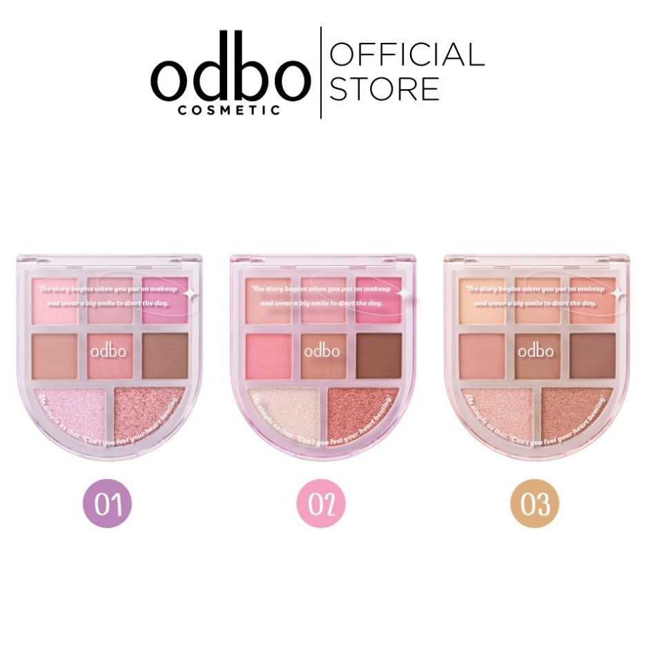 Phấn mắt có nhủ Odbo Romance Mood Eye Palette OD2023 - Bảng màu mắt có ...
