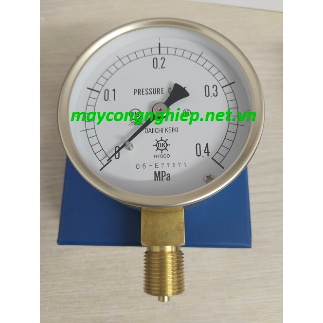 Đồng hồ đo áp suất Daiichi Keiki AT G3/8 φ75 (0~0.4Mpa) | Shopee Việt Nam