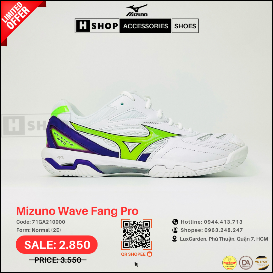 Giày cầu lông Mizuno Wave Fang Pro (71GA210000) | Shopee Việt Nam