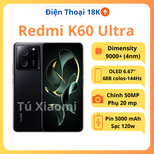 Điện thoại Xiaomi Redmi K60 Ultra Dimensity 9200+ sạc nhanh 120W BH 3 tháng | Shopee Việt Nam