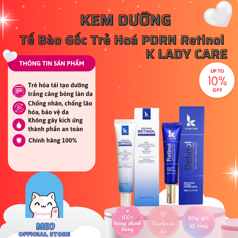 Kem Dưỡng Trẻ Hóa Làn Da Retinol 0 5 K Lady Care 30ml Hàn Quốc Mẫu Mới