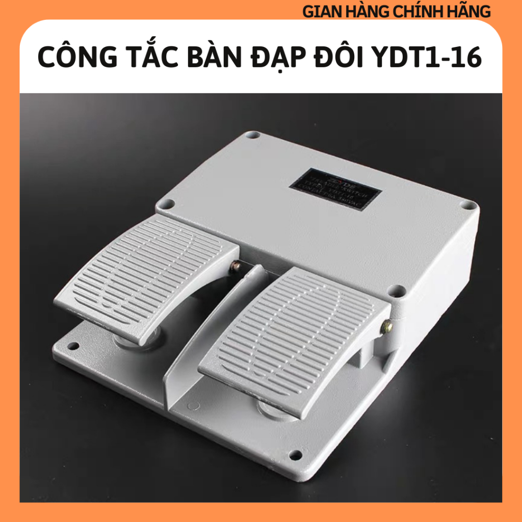 Công tắc bàn đạp chân kép YDT1-16,công tắc bàn đạp chân đôi,công tắc chân YDT1-16,bàn đạp nhôm ...