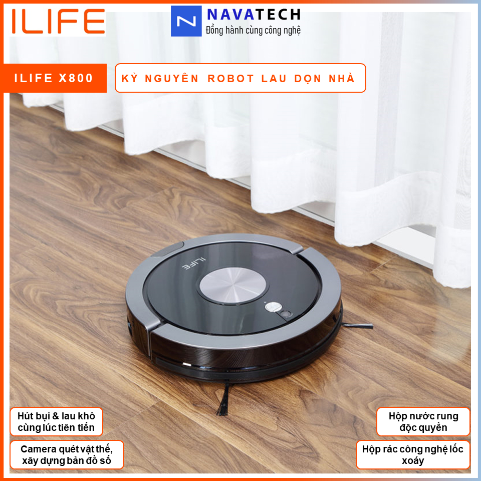 ILIFE X800 robot hút bụi | Lực hút 2500Pa - Hút lau tự động, thông minh | Hàng Chính Hãng ...