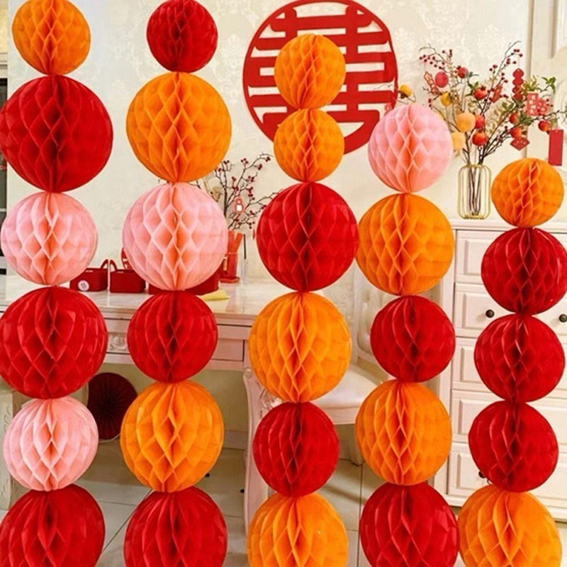 Đèn lồng GIẤY XẾP TỔ ONG trang trí -decor concept Trung Thu chụp ảnh ...