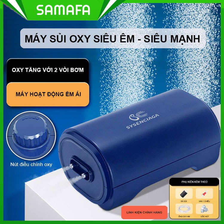 Máy sủi Oxy mini siêu êm ZHIYANG, máy sục oxy bể cá chỉnh được khí, máy ...