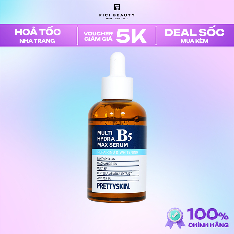 Tinh Chất Phục Hồi Cho Da Dầu PrettySkin Multi Hydra B5 Max Serum 50ml | Shopee Việt Nam