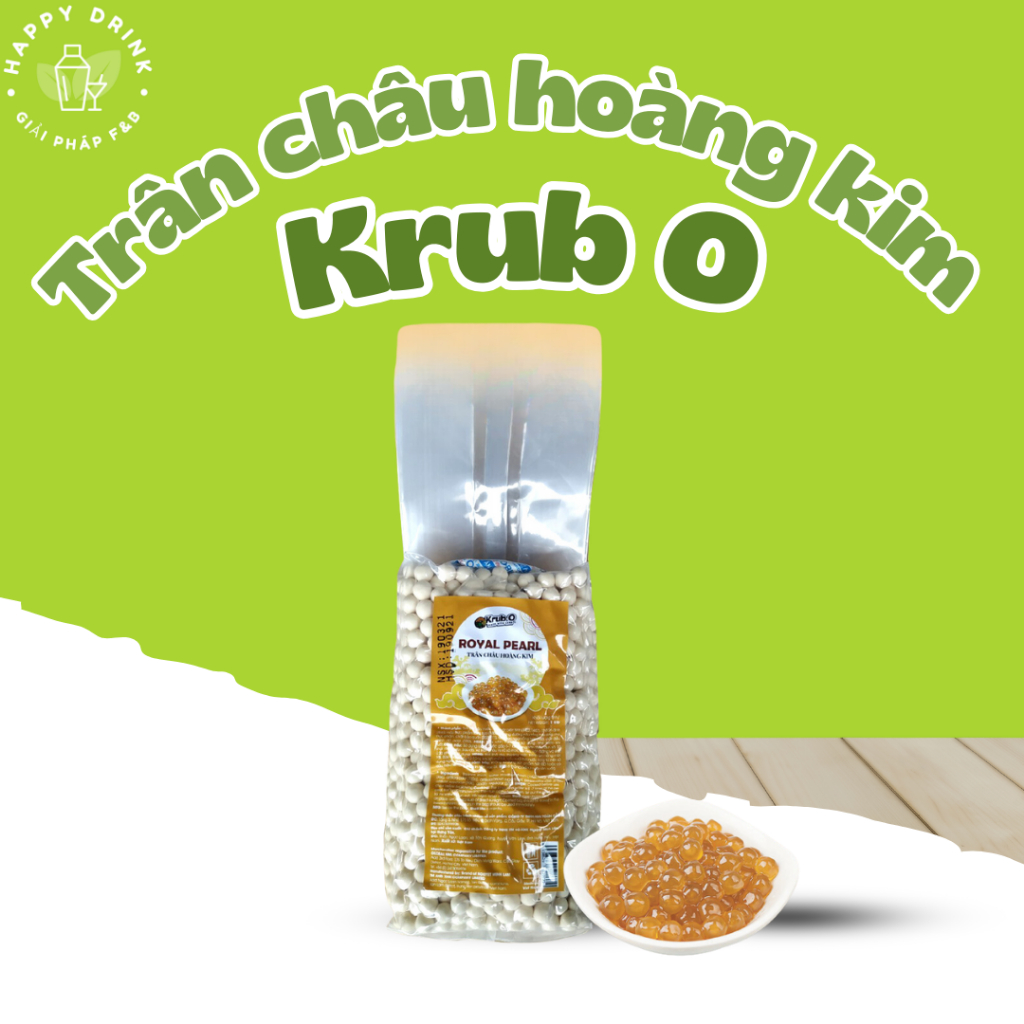Trân châu hoàng kim KRUBO thơm ngon dai dẻo, Trân châu hoàng kim tocotoco - Topping trà sữa ...