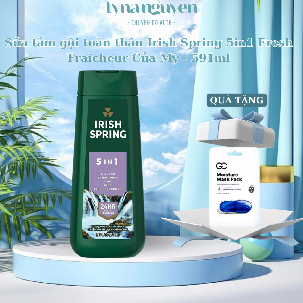 Sữa tắm gội toàn thân Irish Spring 5in1 Fresh Fraicheur Của Mỹ - 591ml ...