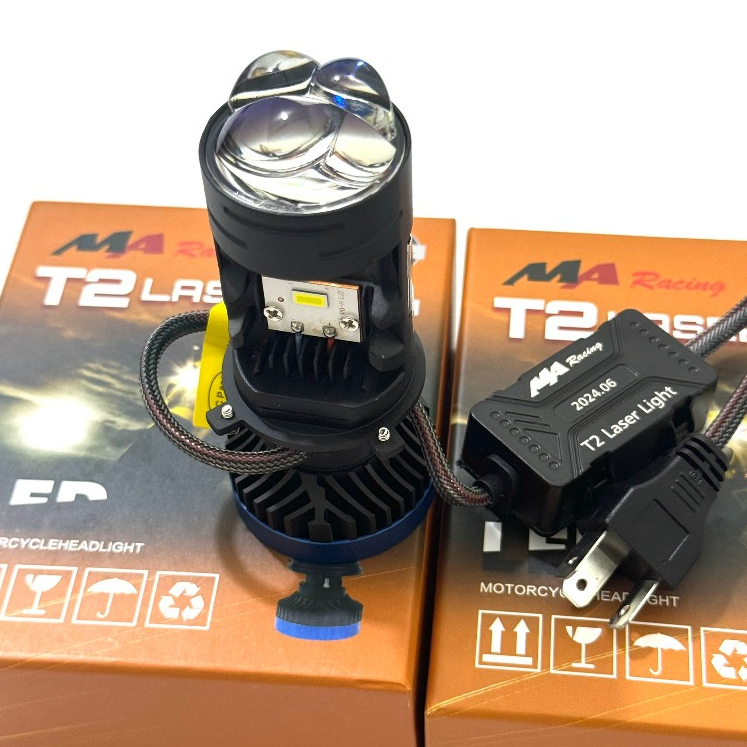 Đèn Pha Led Bi Cầu Mini T2 Lazer, Đèn Pha Bi Led T2 Lazer MA Racing ...